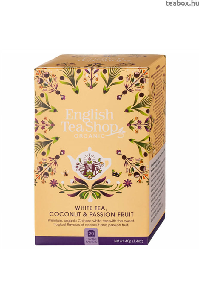 ETS 20 Fehér bio tea Kókuszos & Maracujás - Teabox